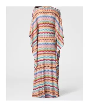 Missoni Micro Pixel-effect Zigzag Pattern Long Caftan - Multiple Colors