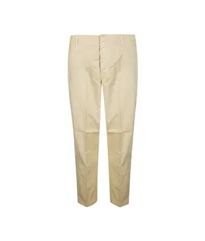 DONDUP Gabardine Straight Leg Pants - Nude