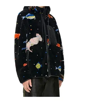 Loewe Printed Fleece Hooded Jacket