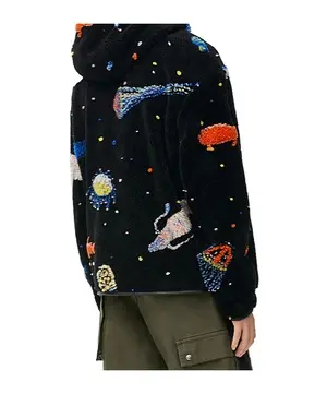 Loewe Printed Fleece Hooded Jacket