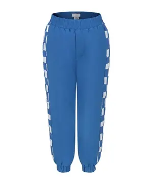 Stella McCartney Elastic Waist Trousers With Checkered Side Detail