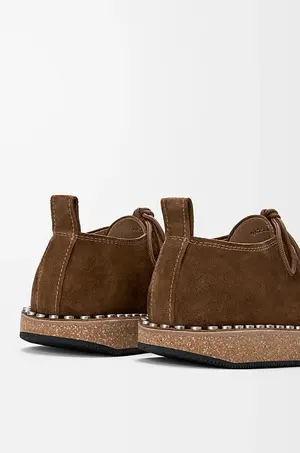Loewe Suede Leather Lace-up Shoes