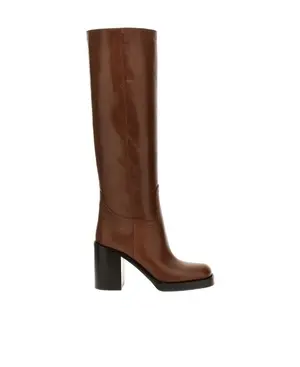 Prada Knee-high Square Toe Boots