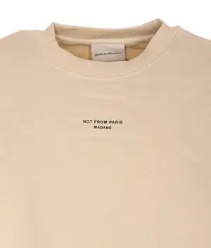 Drole De Monsieur Slogan Oversized Sweatshirt