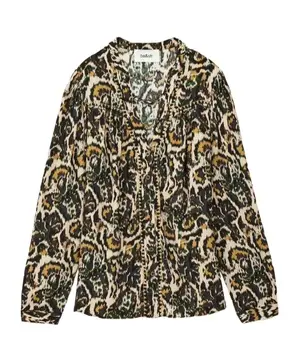 Ba&sh Onada Printed Long Sleeve Top