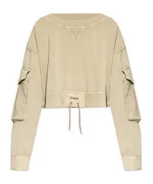 Dsquared2 Boat Neck Distressed Cargo Sweatshirt