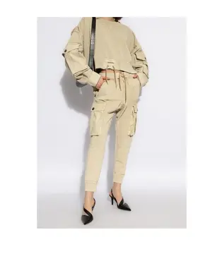 Dsquared2 Boat Neck Distressed Cargo Sweatshirt