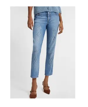 Ermanno Scervino Rhinestone Embellished Jeans