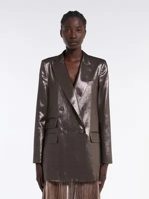 Max Mara Double-breasted Silk Jacket