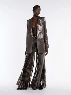 Max Mara Double-breasted Silk Jacket