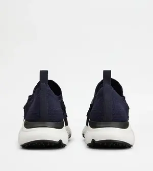 TOD'S Kate Slip-on Sneakers With Leather Chain Detail - Blue