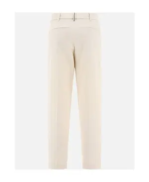Brunello Cucinelli Straight-leg Cropped Trousers - Nude