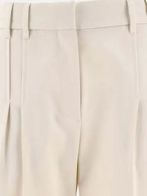 Brunello Cucinelli Straight-leg Cropped Trousers - Nude
