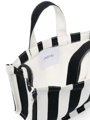 PATOU Striped Everyday Tote Bag