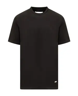JIL SANDER Logo Plaque Crewneck T-shirt - Black