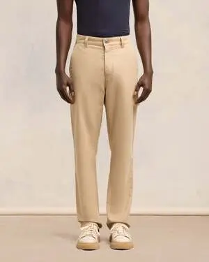 AMI Paris Logo Patch Worker Trousers - Sand
