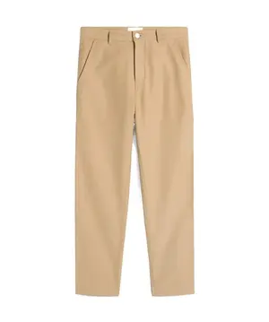 AMI Paris Logo Patch Worker Trousers - Sand