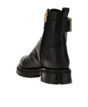 Balmain Romy Combat Boots - Black
