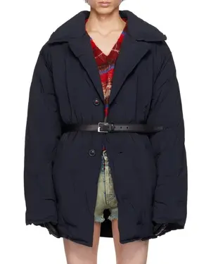 MAISON MARGIELA Four-stitch Detailed Padded Coat