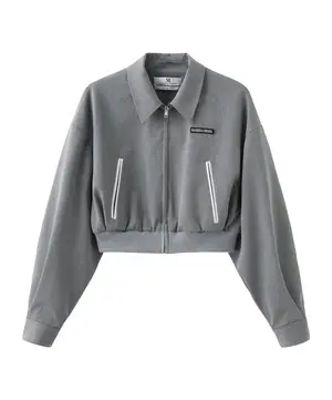 Marissa Chiara Long-sleeved Lapel Casual Jacket - Grey
