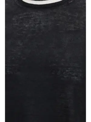 Max Mara Nordica Short-sleeved Crewneck Jumper - Black