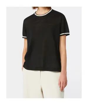 Max Mara Nordica Short-sleeved Crewneck Jumper - Black