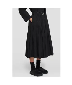 JIL SANDER Belted Waist Midi Skirt