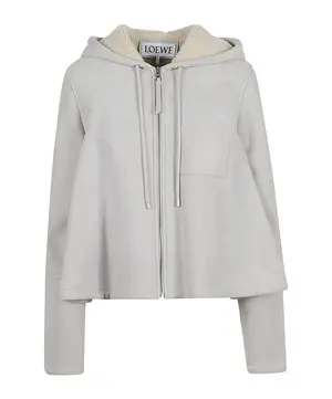Loewe Leather Hooded Jacket