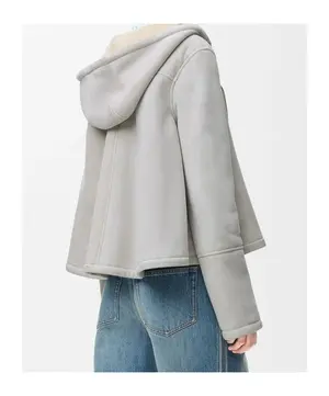 Loewe Leather Hooded Jacket
