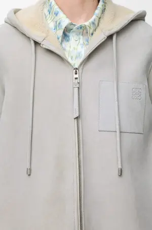 Loewe Leather Hooded Jacket