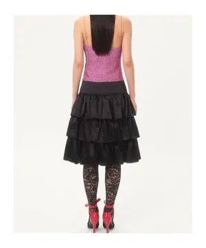 Valentino Garavani Embroidered Lace Tights With Logo Waistband
