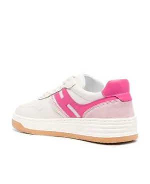Hogan Round Toe Lace-up Sneakers - Multicolor