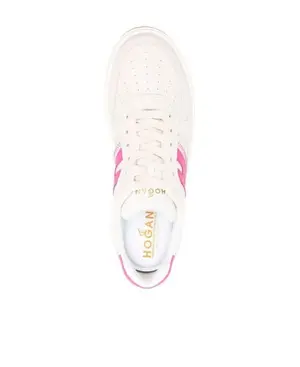Hogan Round Toe Lace-up Sneakers - Multicolor