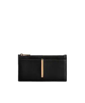 TOD'S Logo Embossed Card Holder - Black