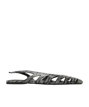 Alaïa Cut-out Slingback Ballet Flats - Black