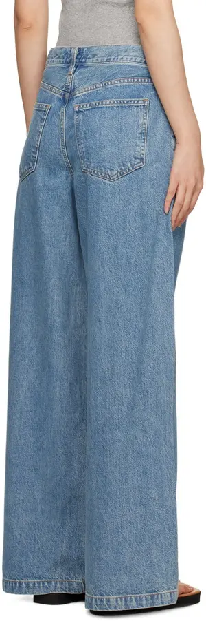 AGOLDE Ellis Pleated Wide-leg Jeans
