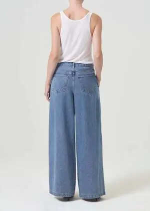 AGOLDE Ellis Pleated Wide-leg Jeans