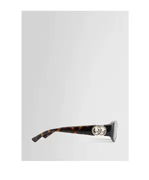 Gucci Oval Frame Sunglasses - Gray