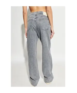 RAG  BONE Rag & Bone Sequin Detailed Straight Leg Jeans