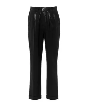 MAISON MARGIELA Foiled Wide-leg Trousers