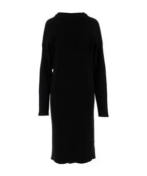 Bottega Veneta Open Back Ribbed Knit Dress