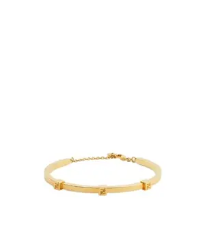 Fendi Logo Bangle Bracelet - Golden