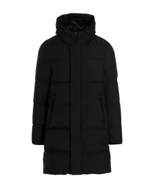 Herno Drawstring Hooded Parka Coat - Black