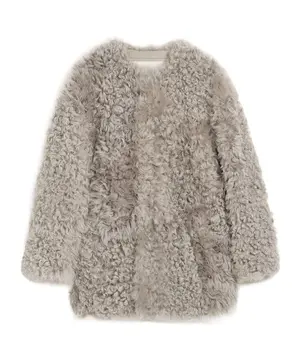 AMI Paris Shearling Short Coat