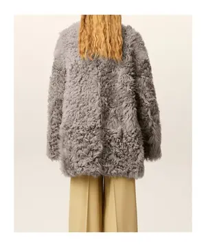 AMI Paris Shearling Short Coat
