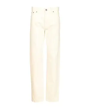 Zegna Logo Patch Straight-leg Jeans - White