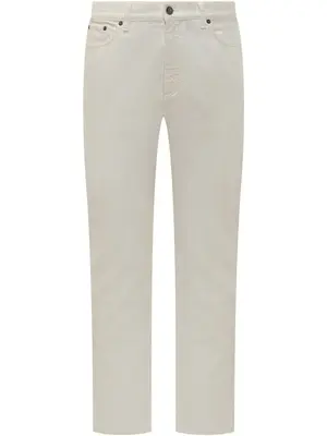 Zegna Logo Patch Straight-leg Jeans