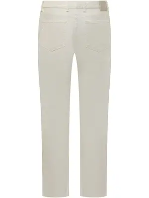 Zegna Logo Patch Straight-leg Jeans