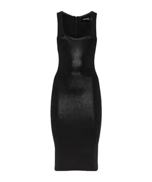 Dsquared2 Sleeveless Ribbed Midi Dress