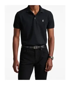 Polo Ralph Lauren Custom Slim Fit Stretched Polo Shirt - Black